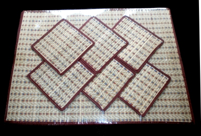 Classic Malaya - Place Mat with set of 6 matching coasters